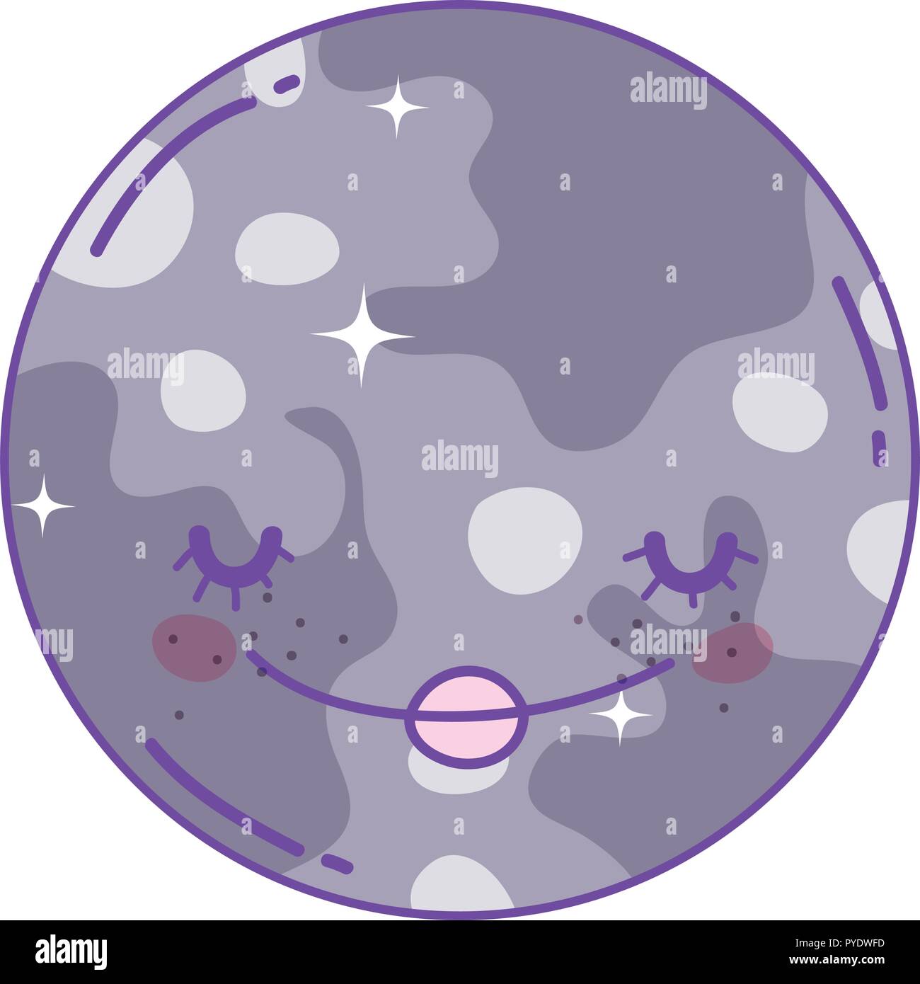 Cute moon cartoon Stock Vector Image & Art - Alamy