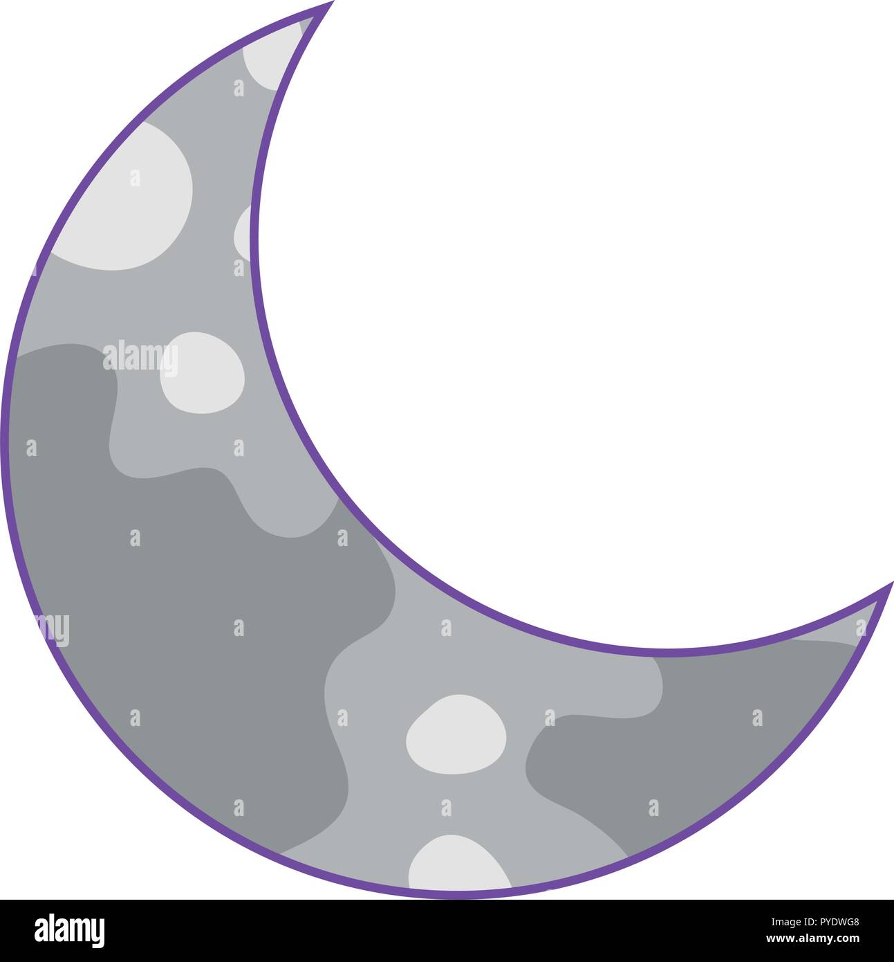 Cute moon cartoon Stock Vector Image & Art - Alamy