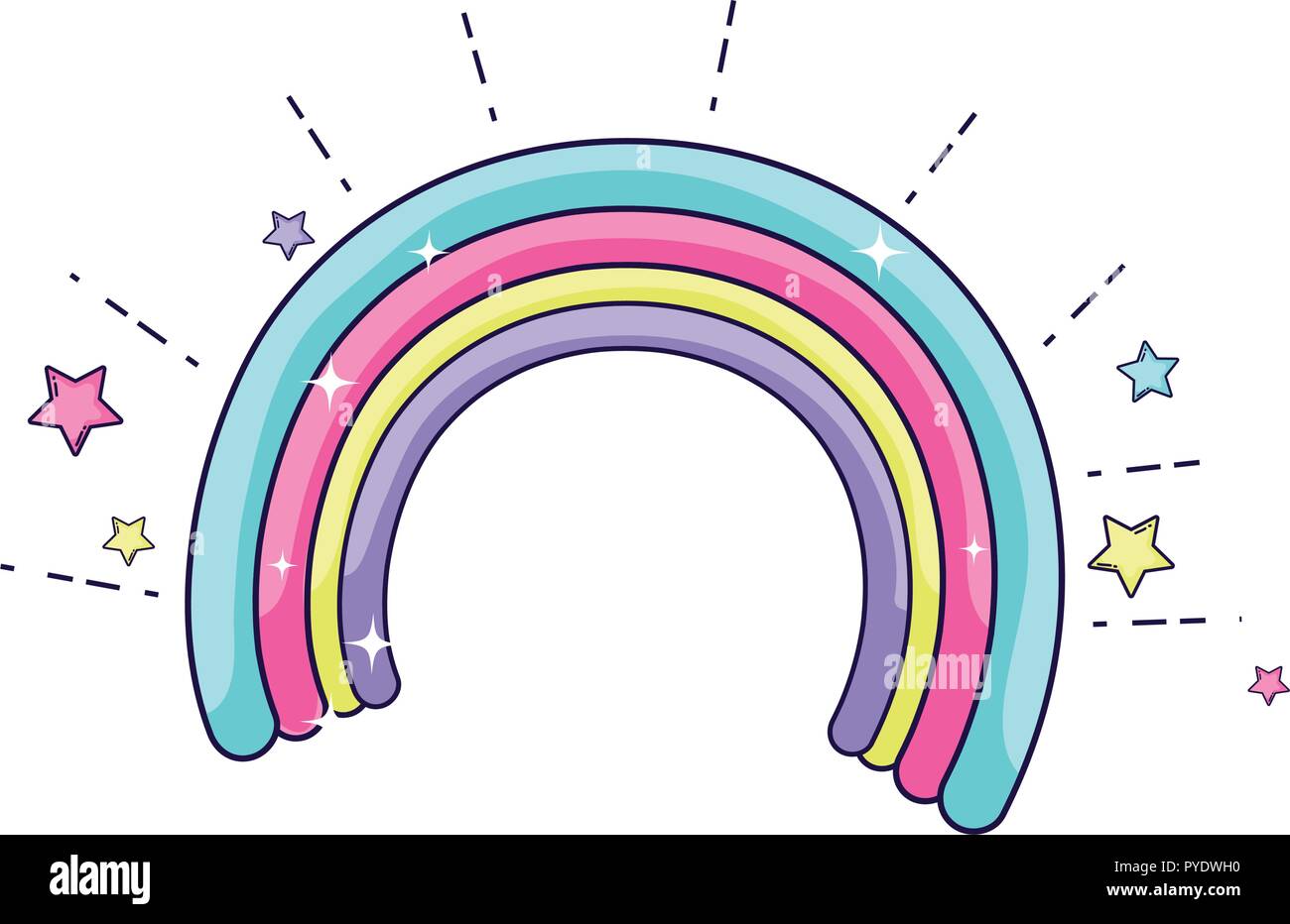 Cute rainbow cartoon Stock Vector Image & Art - Alamy