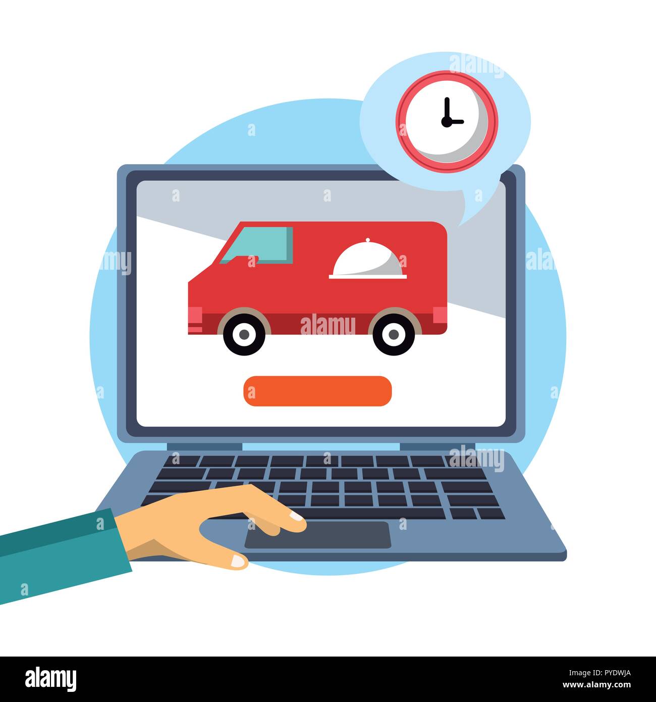 Fast delivery service elements Stock Vector Images - Alamy