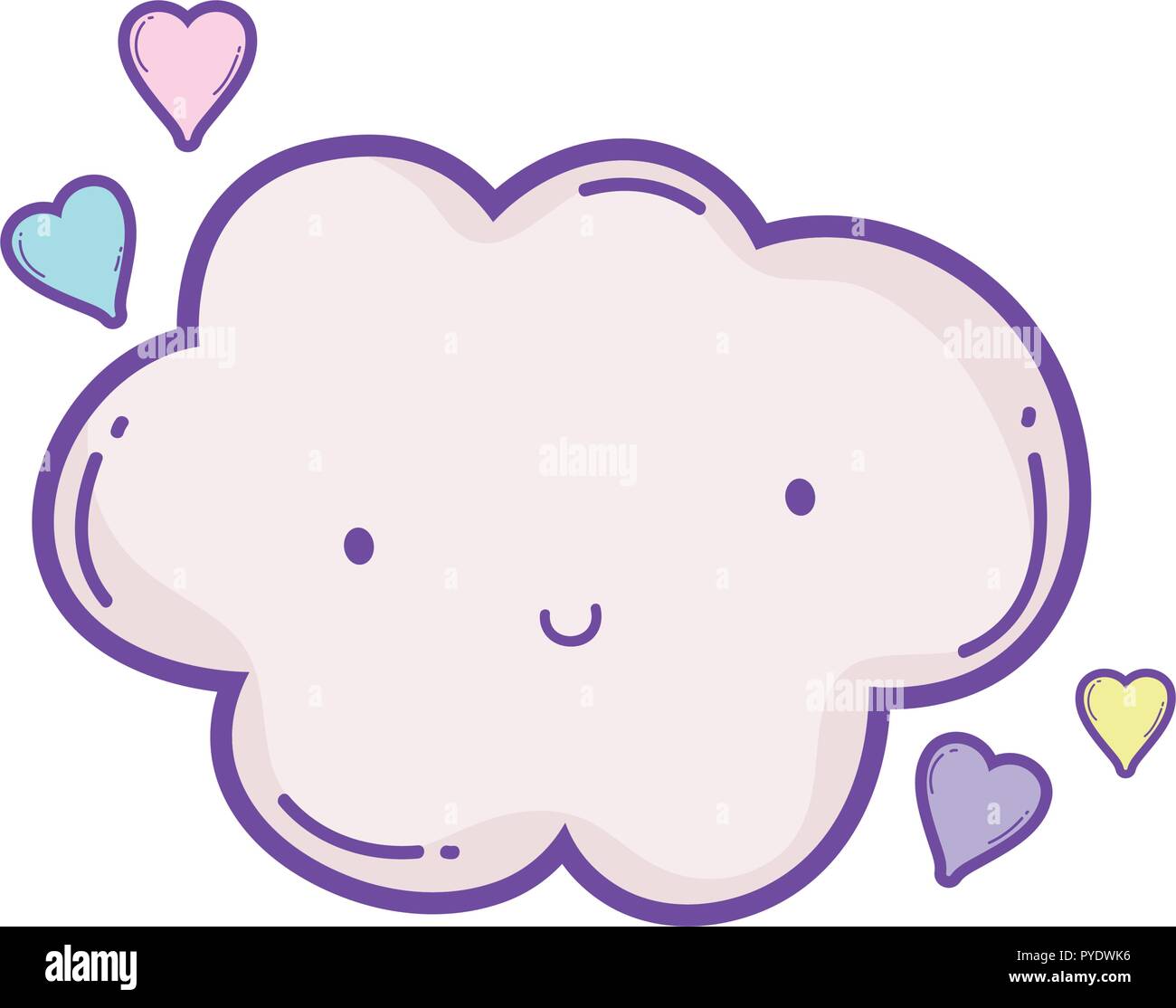 Cute cloud cartoon Stock Vector Image & Art - Alamy