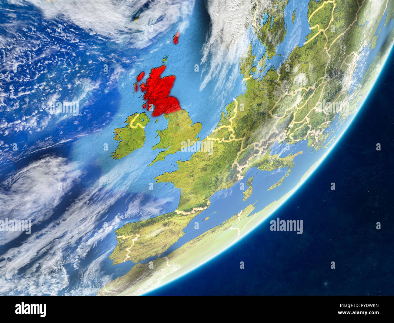 Map of the scottish borders hi-res stock photography and images - Alamy