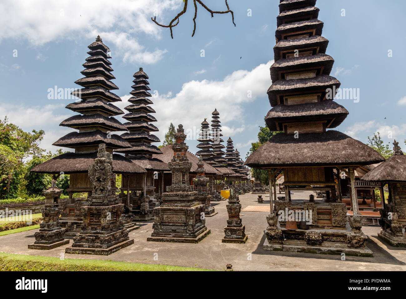 Meru towers of Balinese Hindu temple Pura Taman Ayun Mengwi, Badung ...
