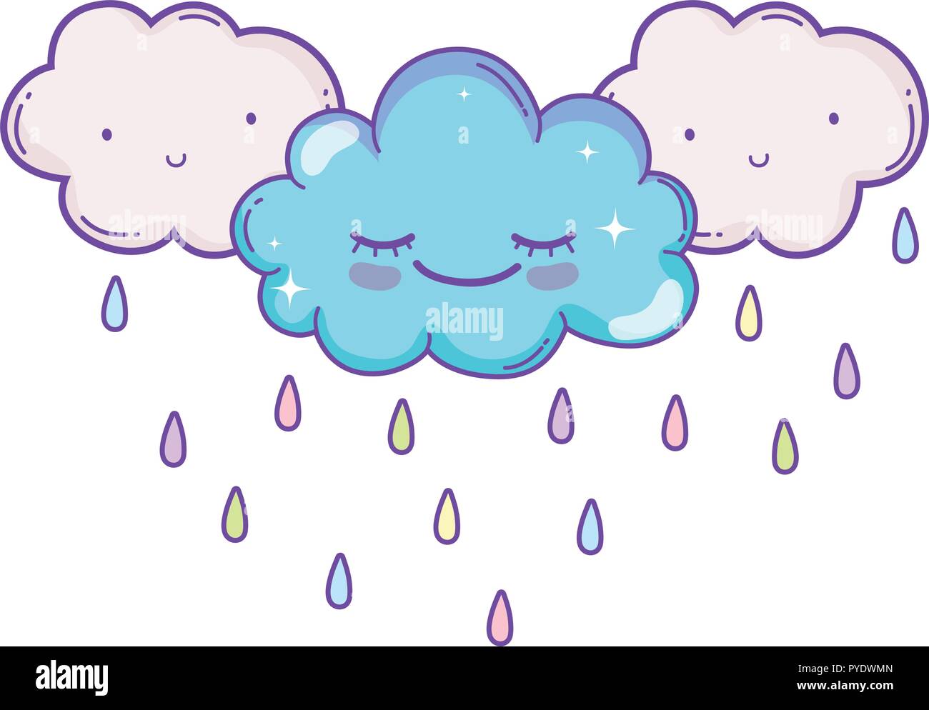 Cute cloud cartoon Stock Vector Image & Art - Alamy