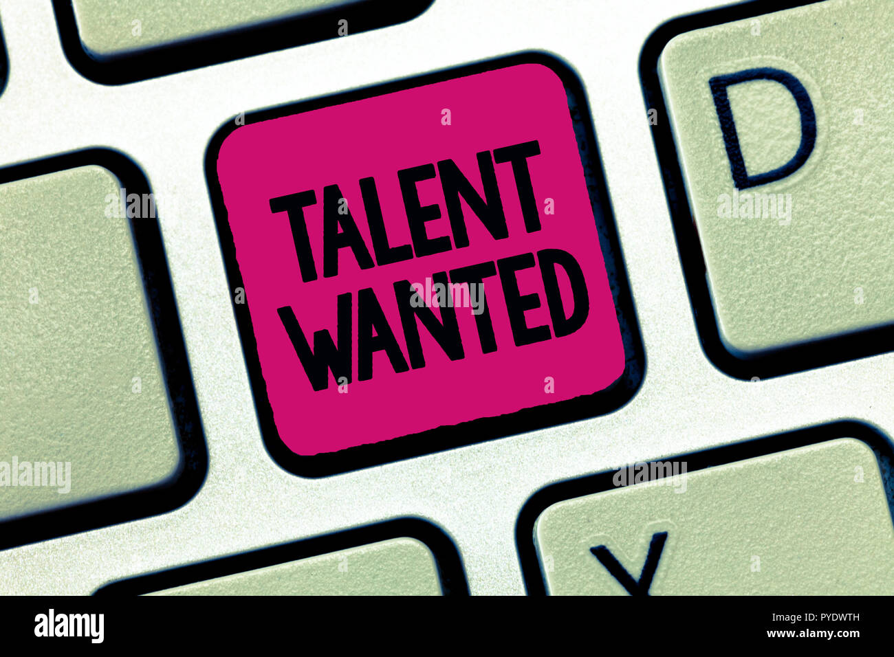 Text sign showing Talent Wanted. Conceptual photo Hiring for specific ...