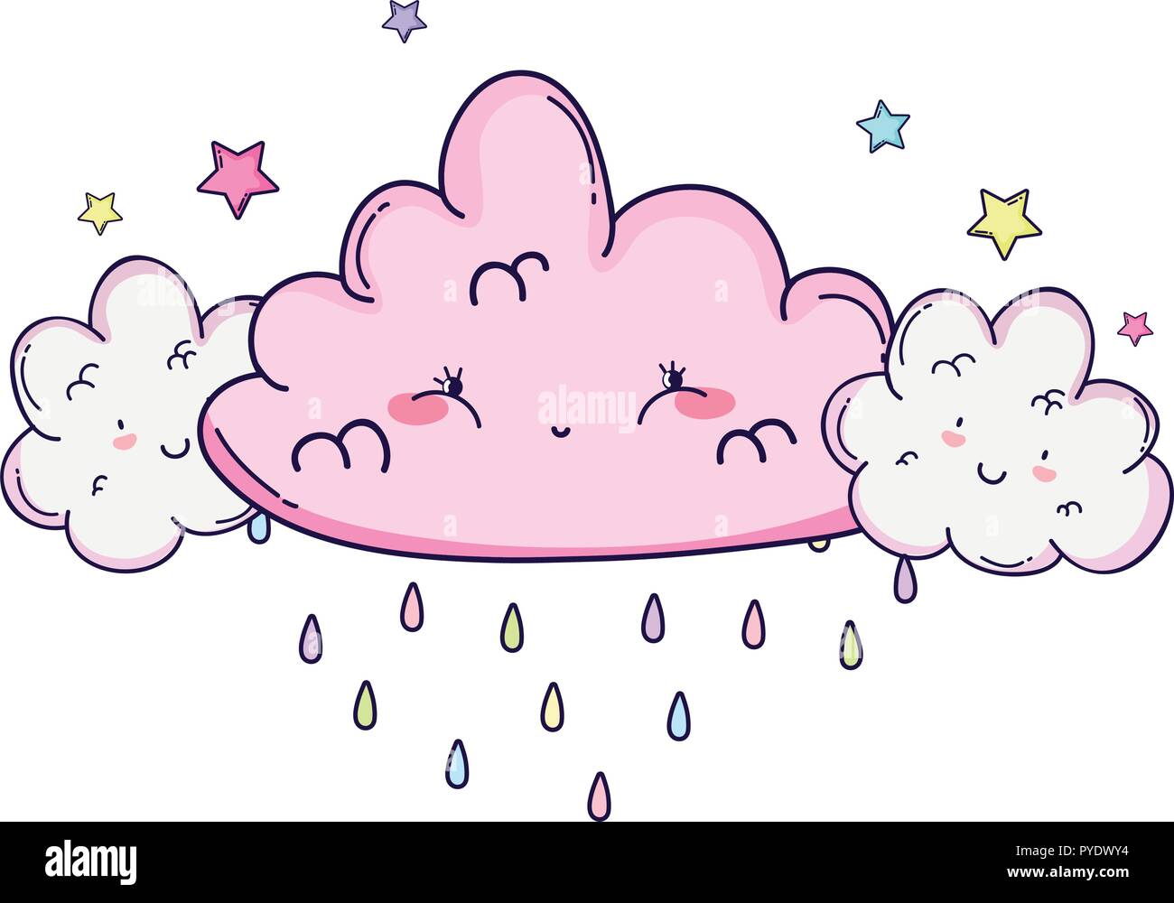 Cute cloud cartoon Stock Vector Image & Art - Alamy