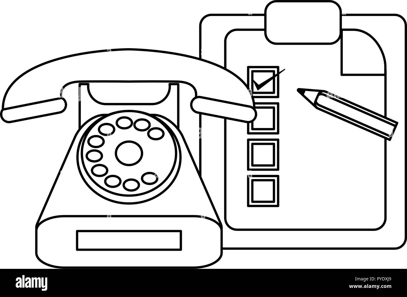 Tasks on clipboard in black and white Stock Vector Image & Art - Alamy