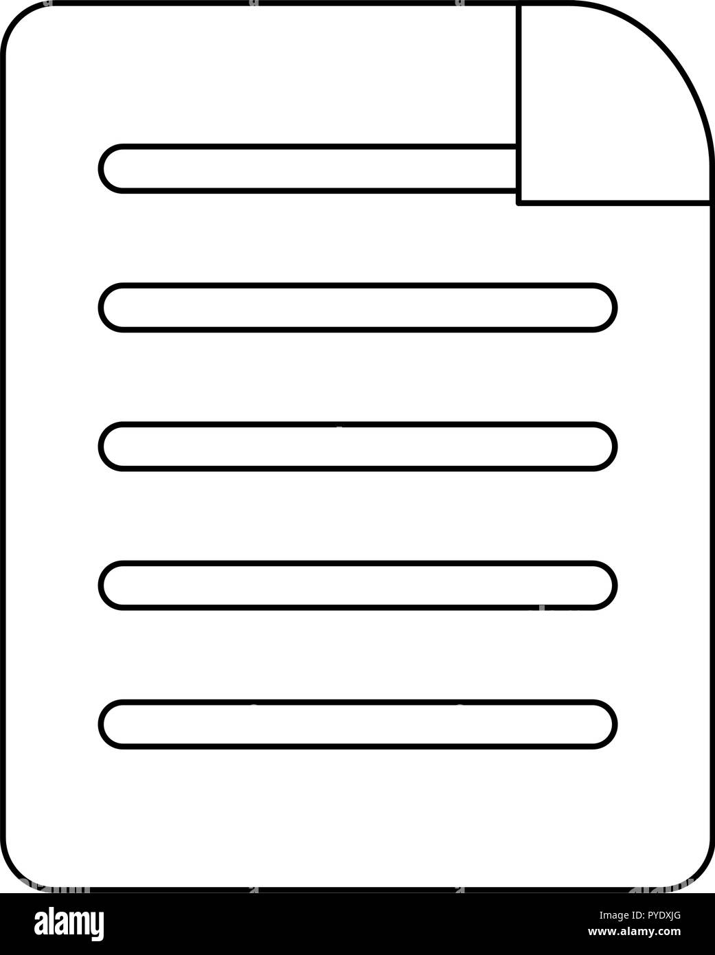 Sheet bent corner in black and white Stock Vector Image & Art - Alamy