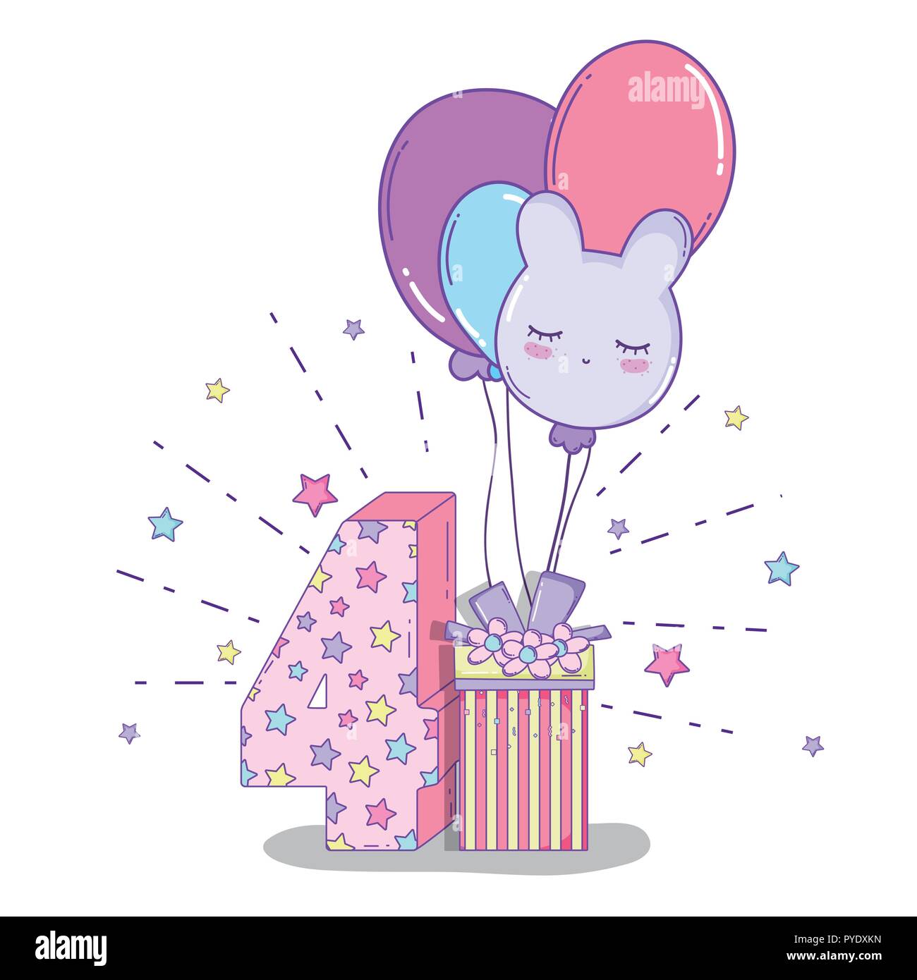 Four 4 years Stock Vector Images - Alamy