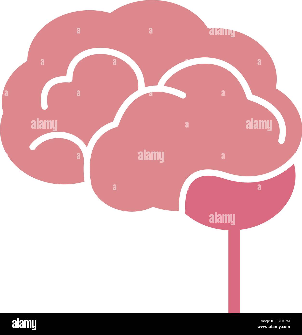 Psychology intelligence sign or cerebro simple intellectual symbol hi ...