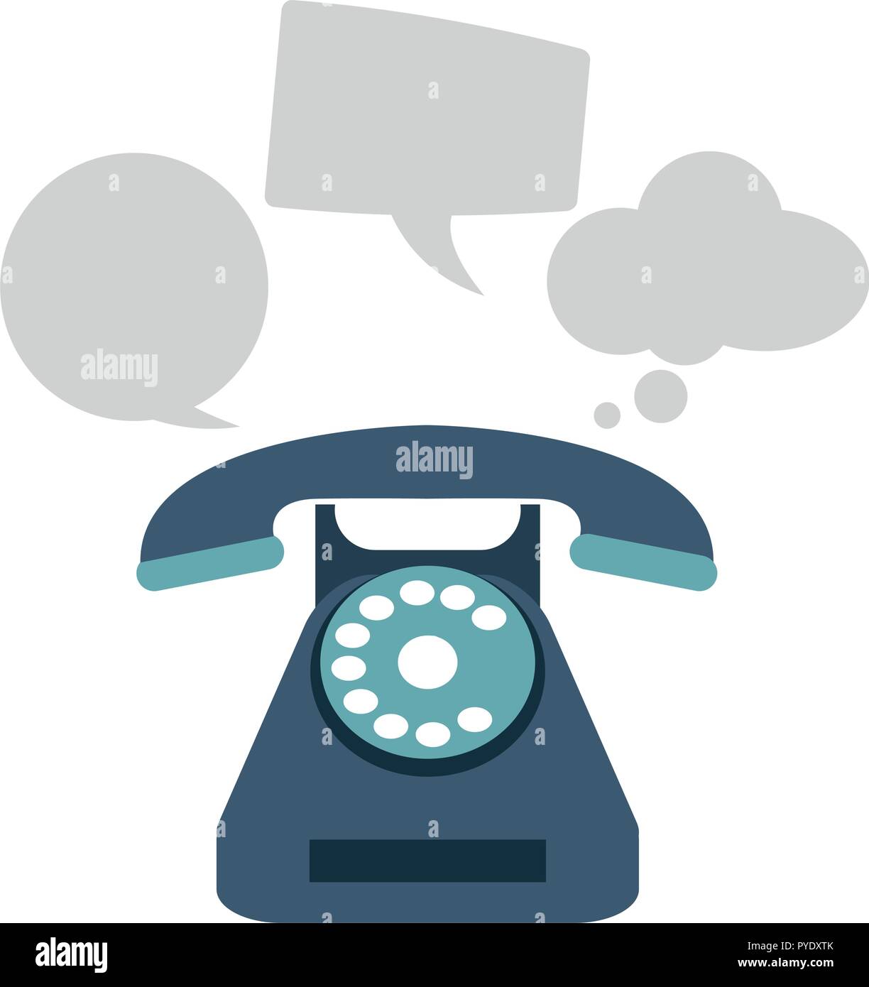 Vintage telephone with bubbles Stock Vector Image & Art - Alamy