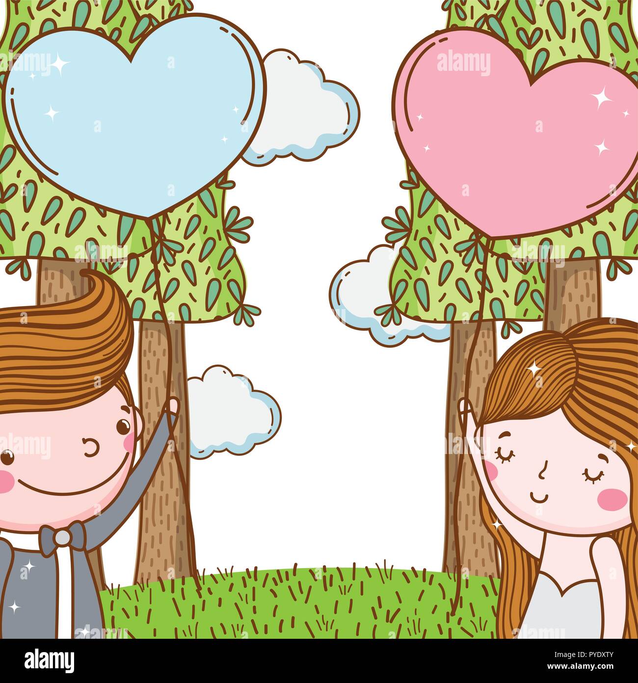 Beautiful woman balloons hearts hi-res stock photography and images - Alamy