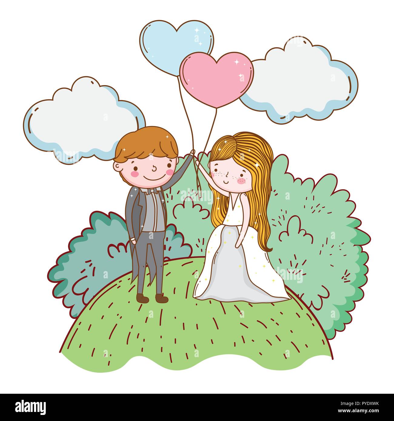 Beautiful woman balloons hearts hi-res stock photography and images - Alamy