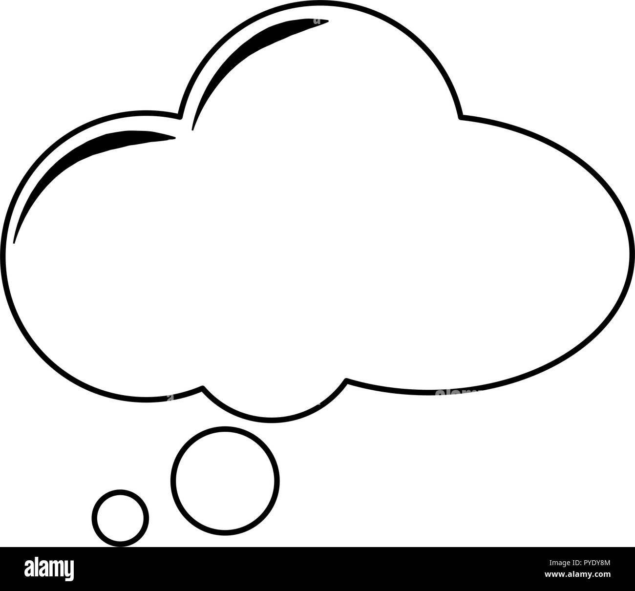 Speech bubble isolated in black and white Stock Vector Image & Art - Alamy