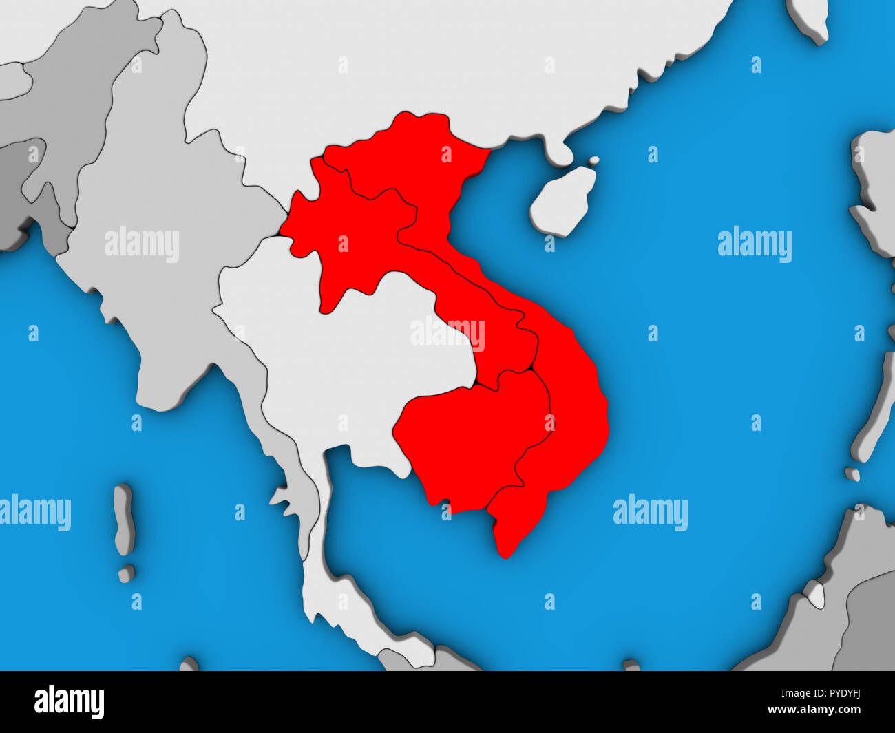 Indochina Peninsula On World Map