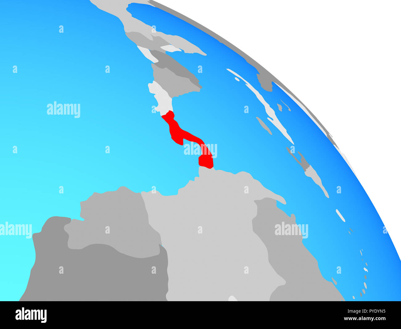 Simple political map panama hi-res stock photography and images - Alamy
