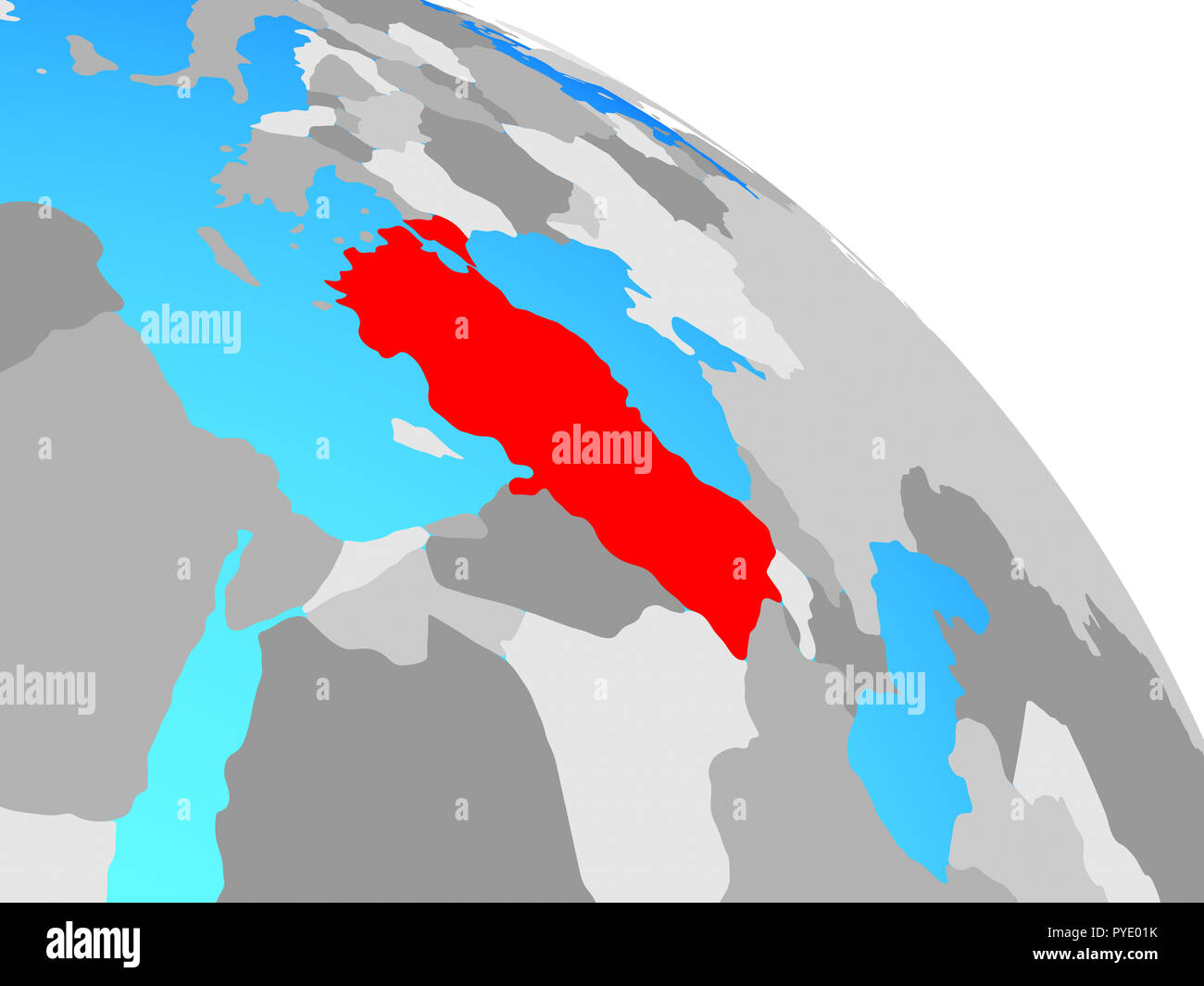 Simple political map turkey hi-res stock photography and images - Alamy