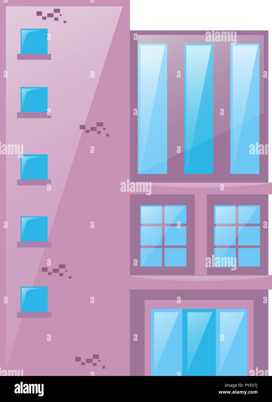 Building with many stories illustration Stock Vector Image & Art - Alamy