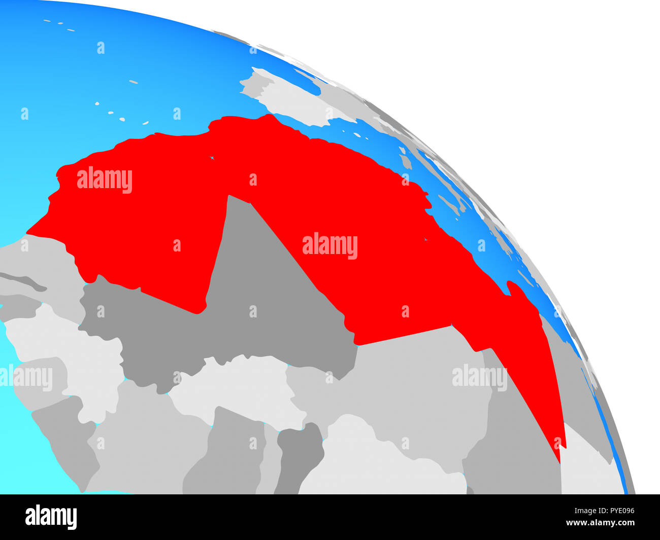 Map of northwest africa hi-res stock photography and images - Alamy
