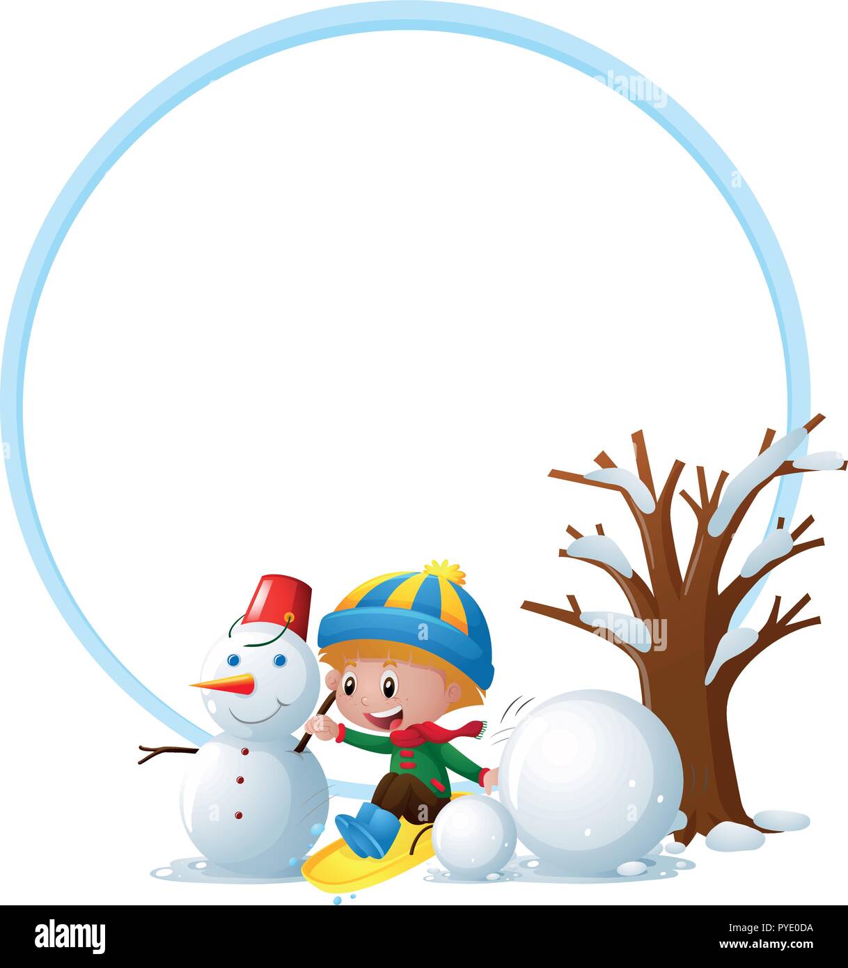 Snowman Borders Clipart