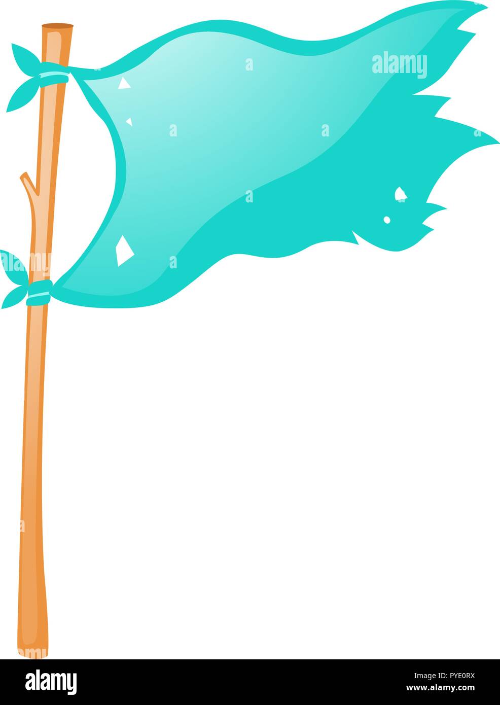 Wooden flag pole Stock Vector Images - Alamy