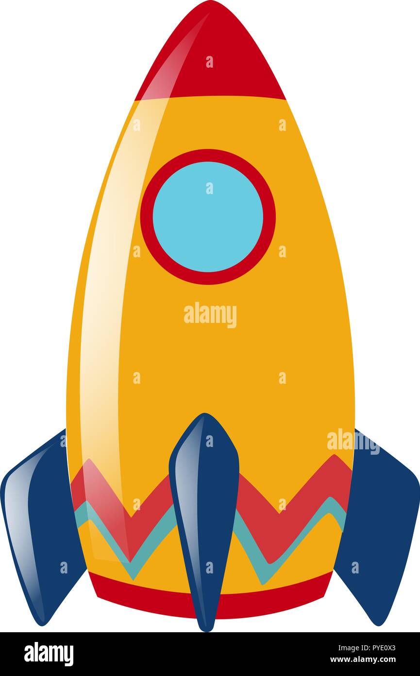 Rocket with round window illustration Stock Vector Image & Art - Alamy