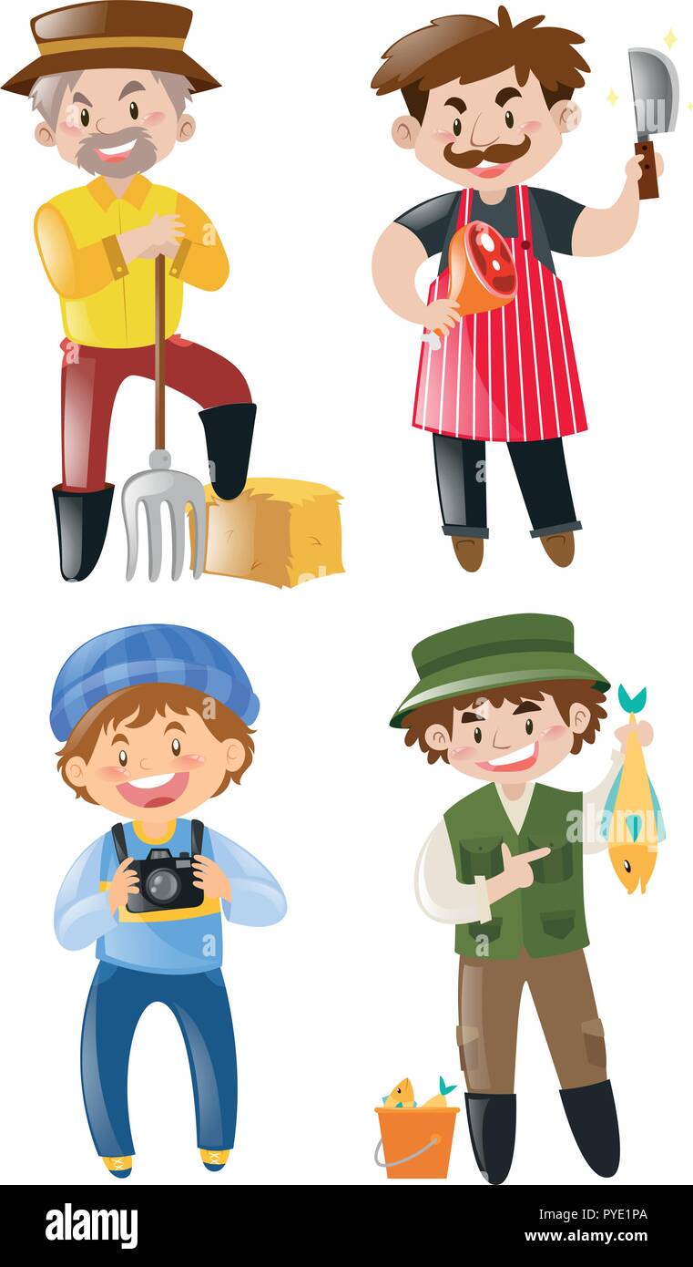 Different jobs Cut Out Stock Images & Pictures - Alamy
