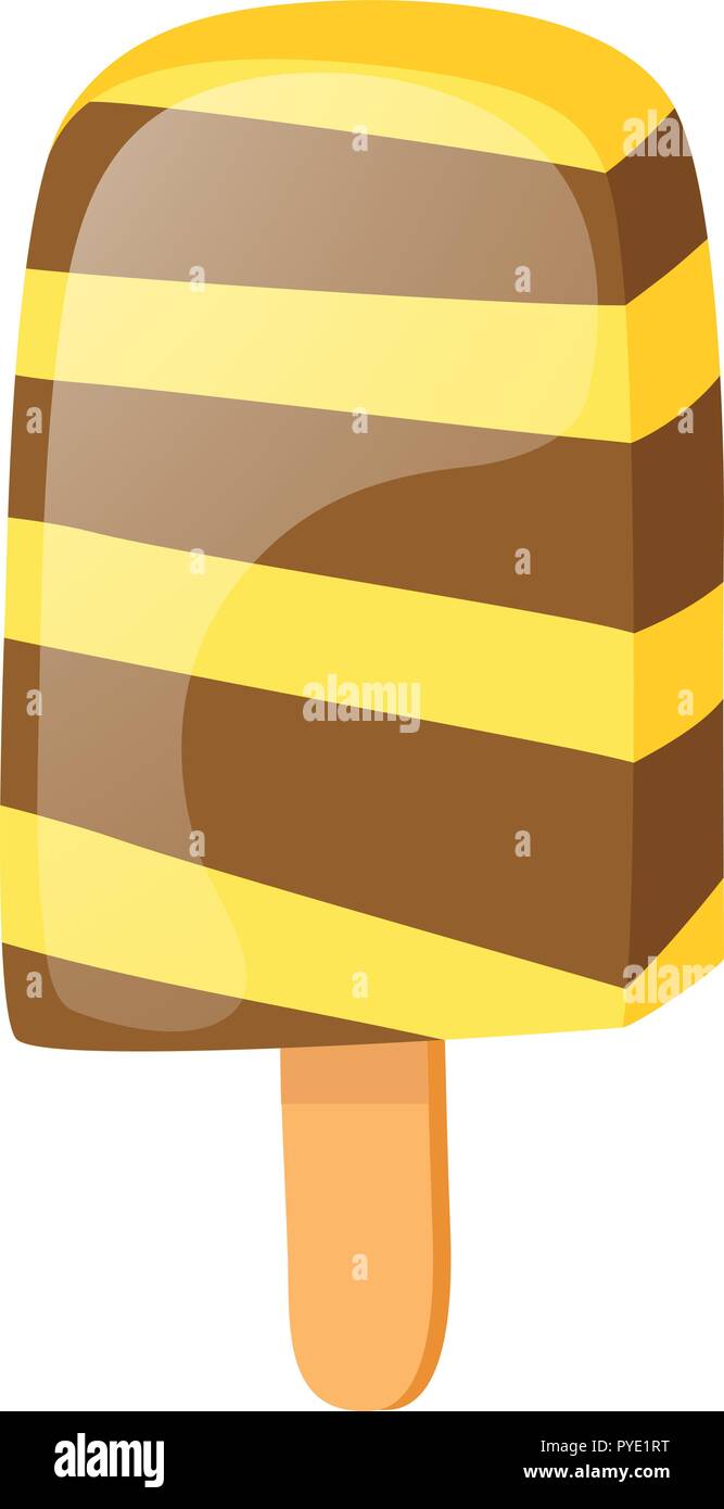 Popsicle on wooden stick illustration Stock Vector Image & Art - Alamy