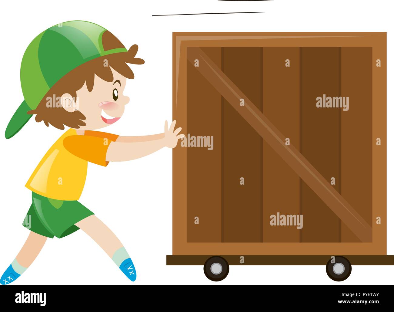 Pushing Stock Vector Images - Alamy