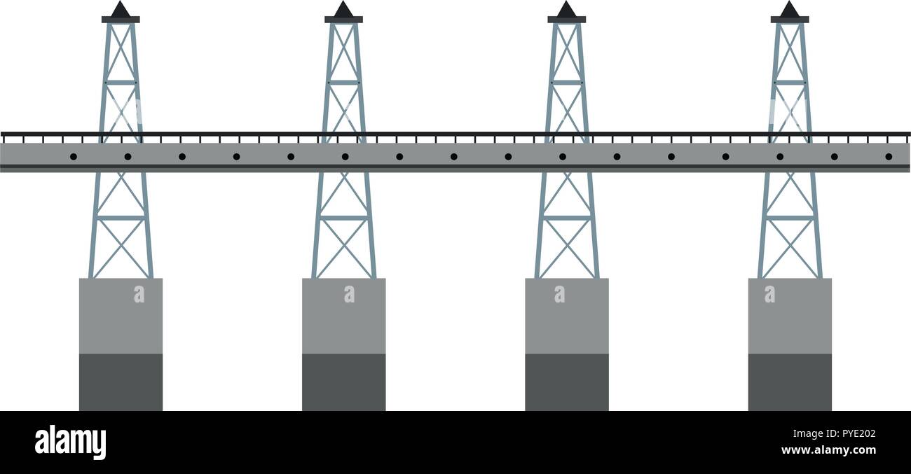Building railroad bridge Cut Out Stock Images & Pictures - Alamy