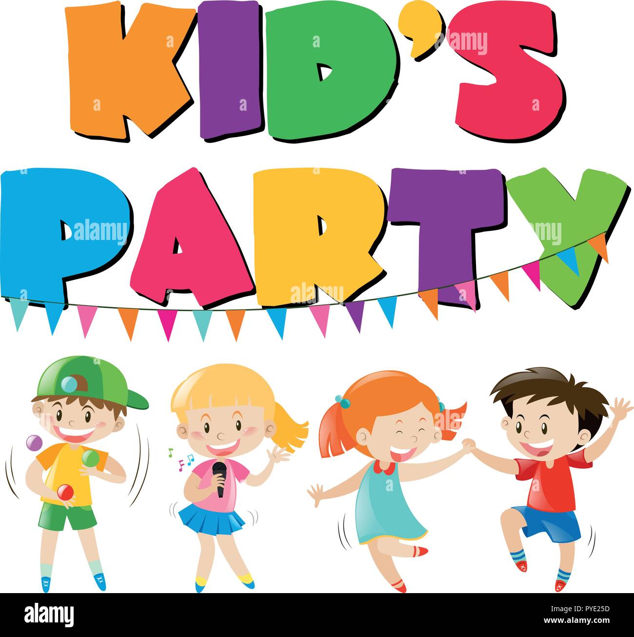 Child having fun drawing Stock Vector Images - Alamy