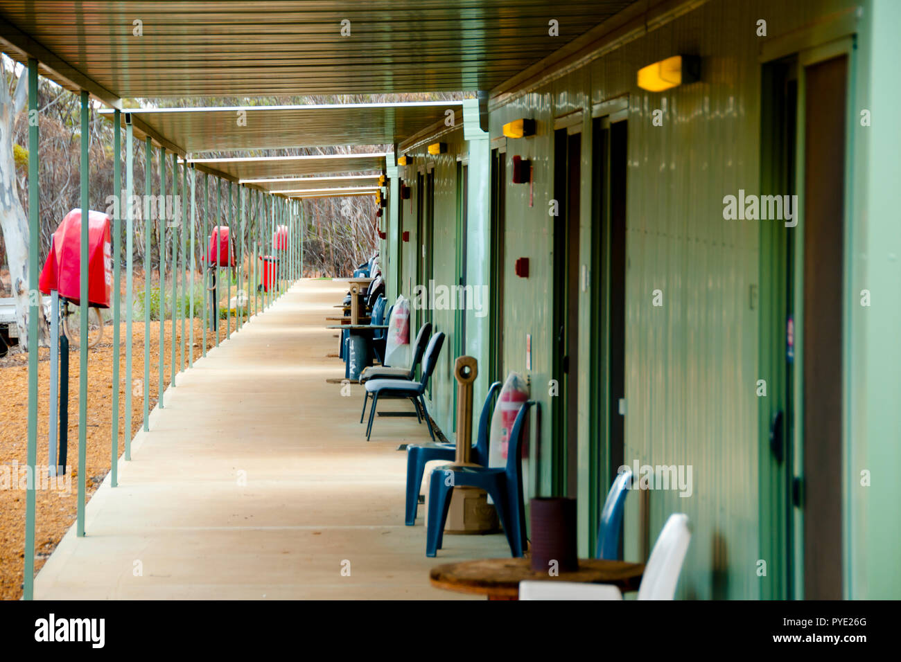 Mining Camp Accommodation Stock Photo - Alamy
