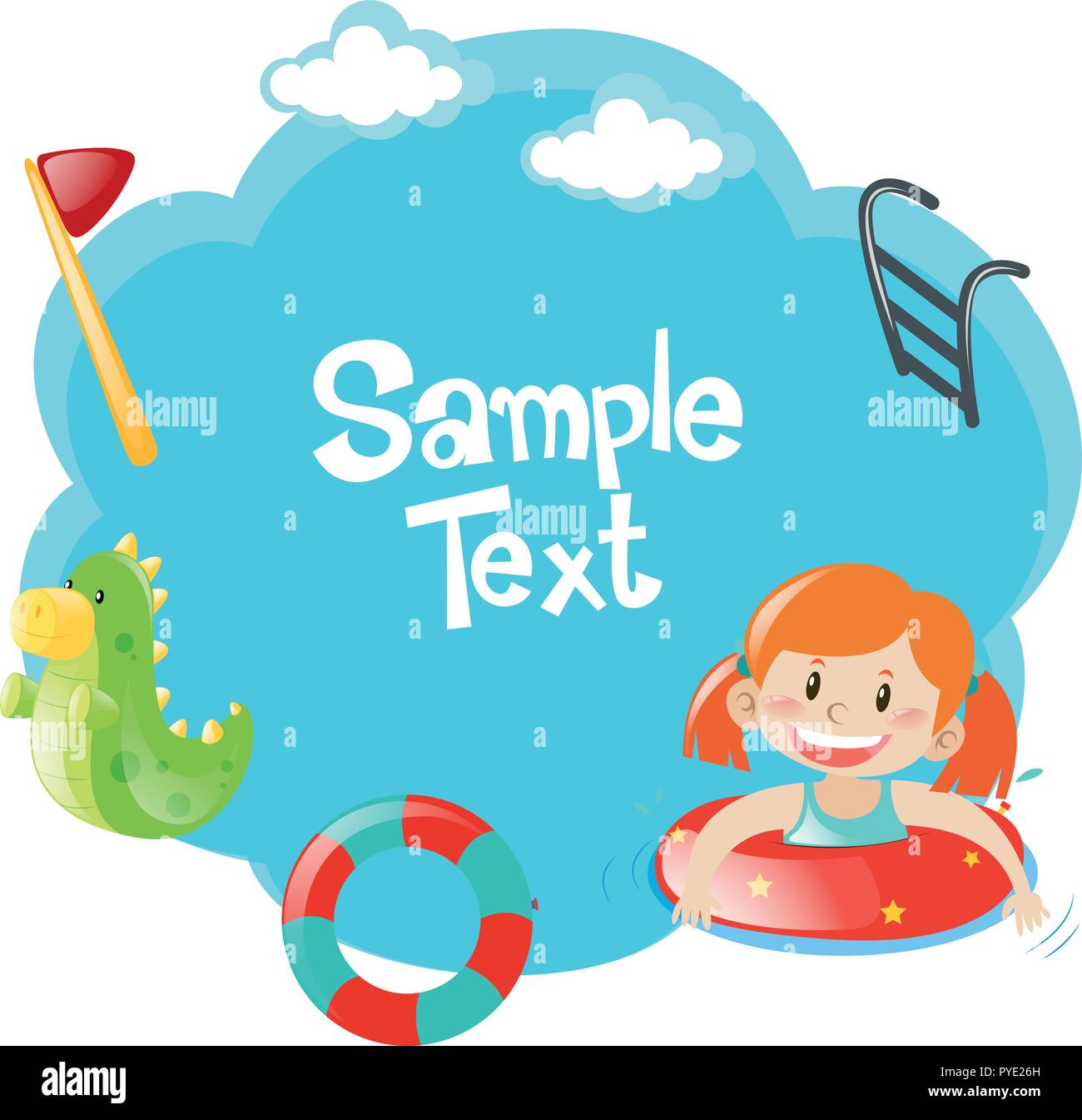 Swimming Pool Border Stock Vector Images - Alamy