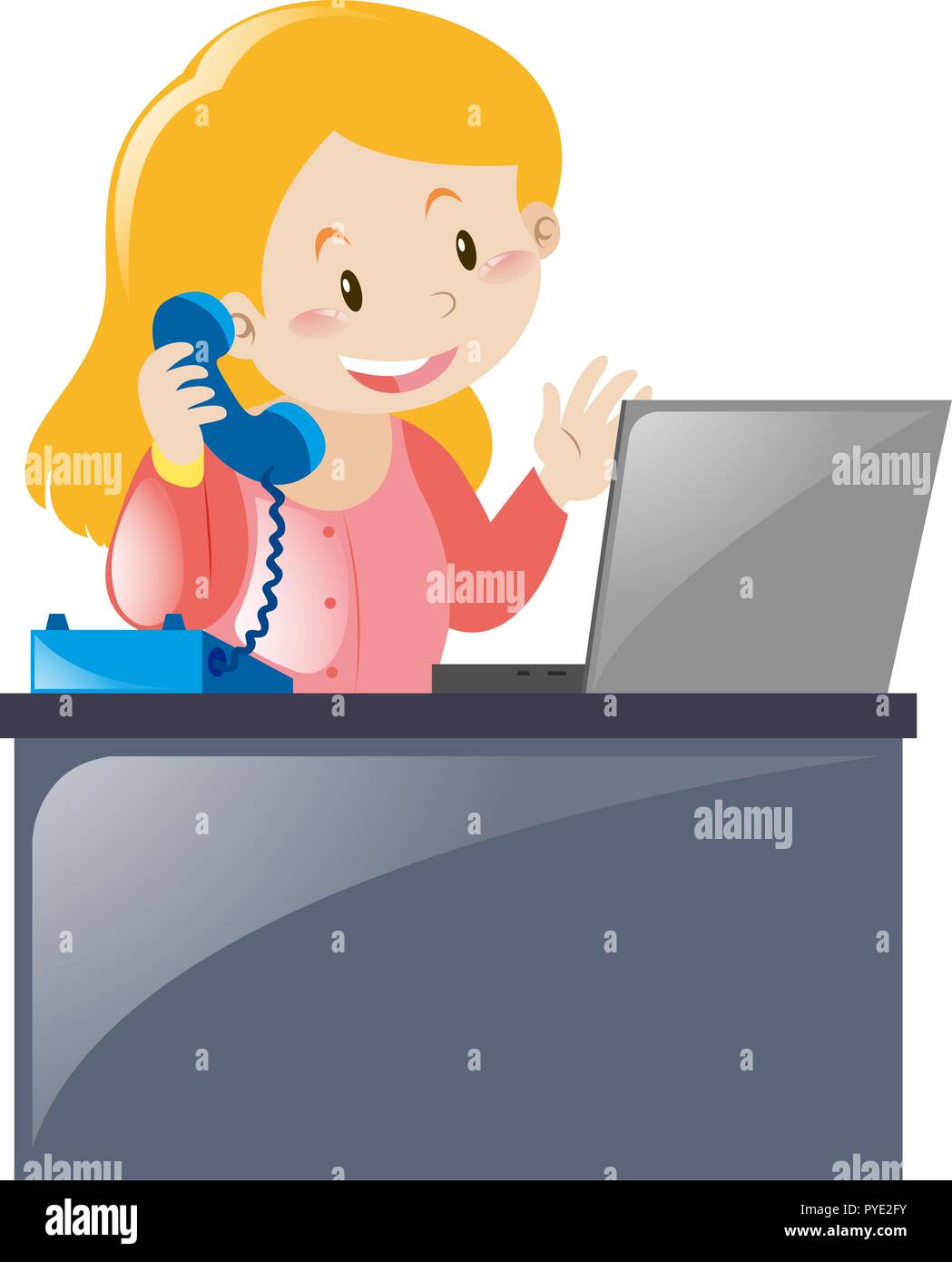 Answering Stock Vector Images - Alamy