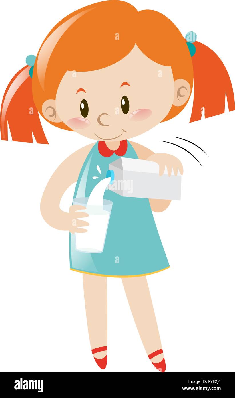 Splashing Milk Clipart Image