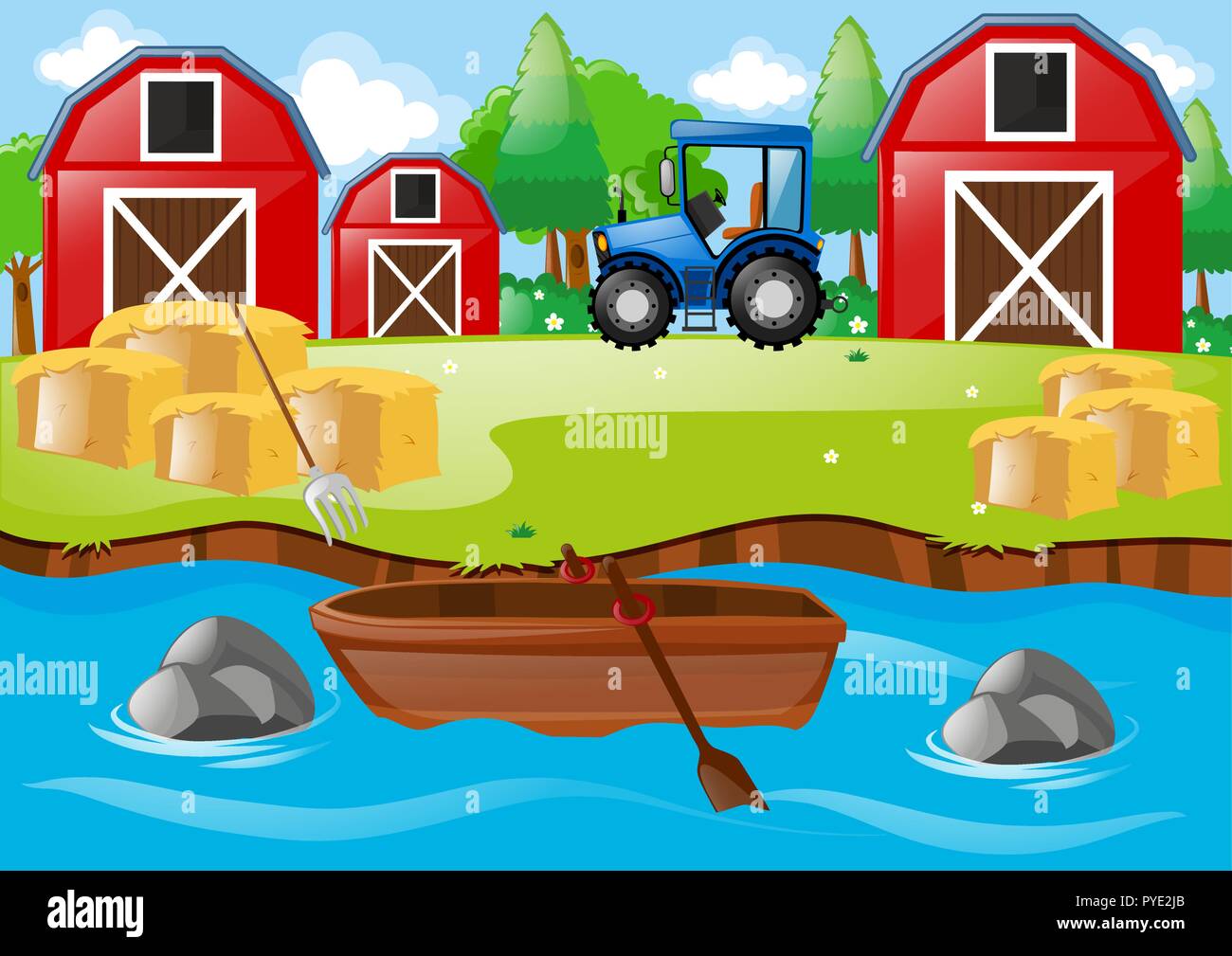 Farming tractor clipart hi-res stock photography and images - Alamy
