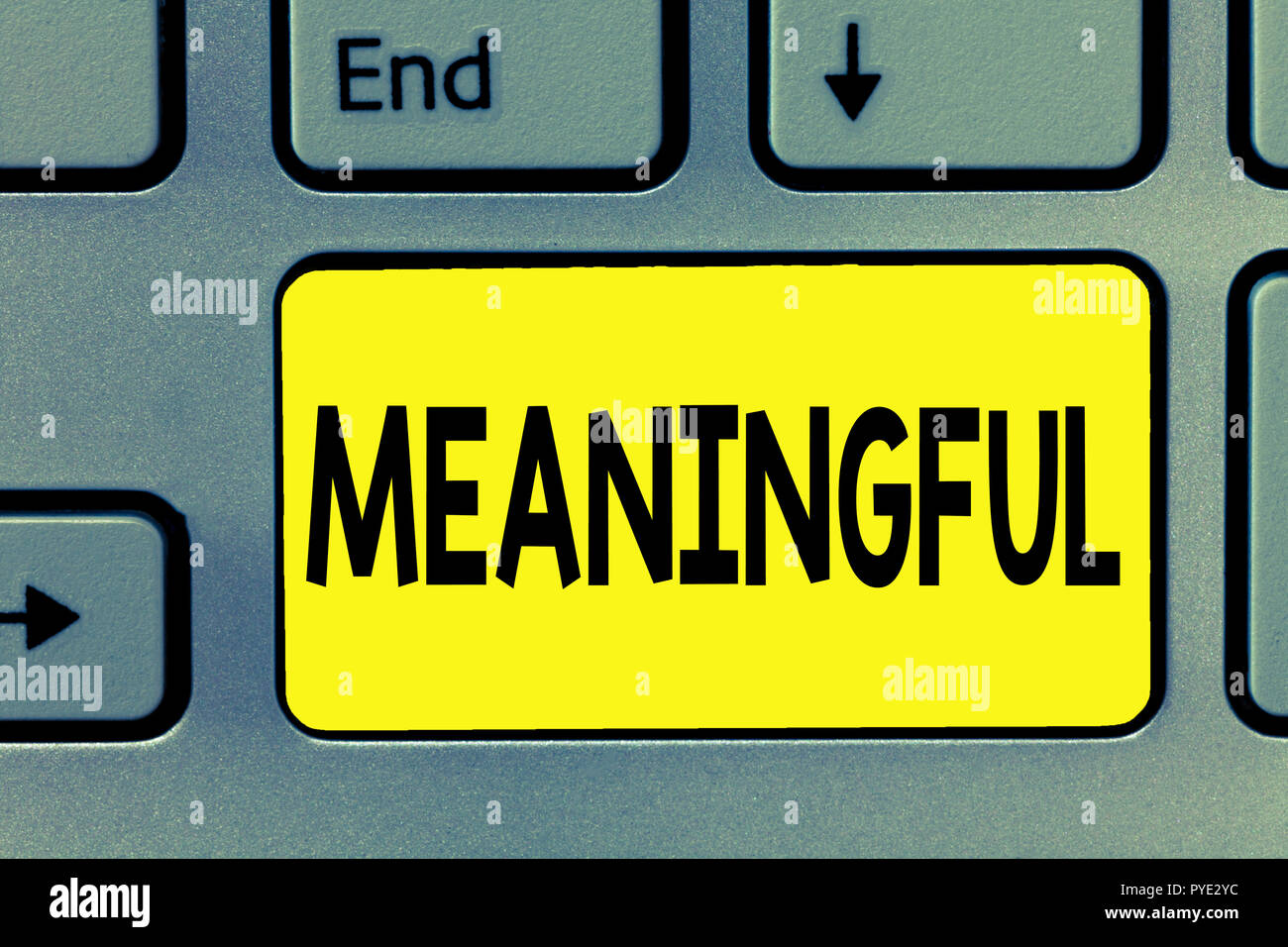 Word writing text Meaningful. Business concept for Having meaning ...