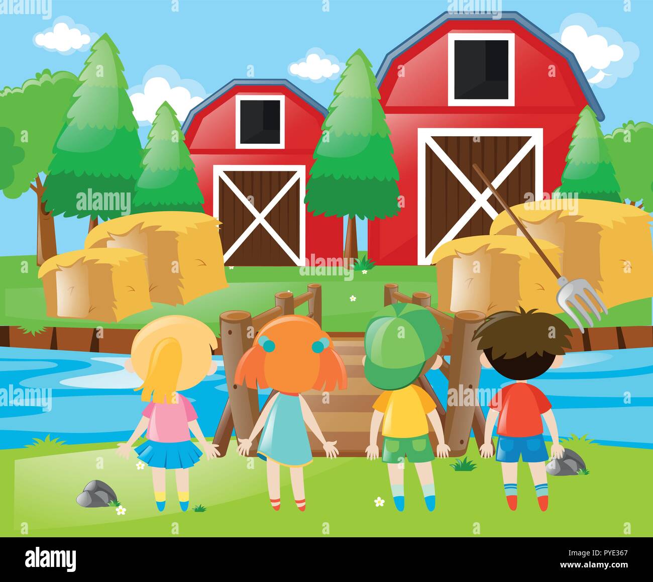 Farm Girl Clip Art Stock Photos & Farm Girl Clip Art Stock Images - Alamy