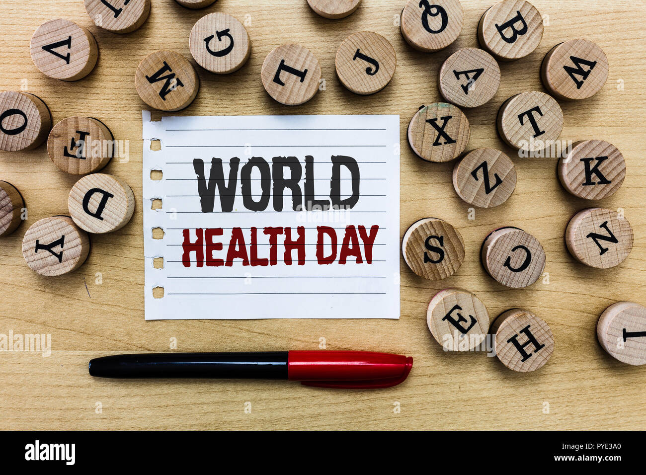 Word writing text World Health Day. Business concept for Global health ...