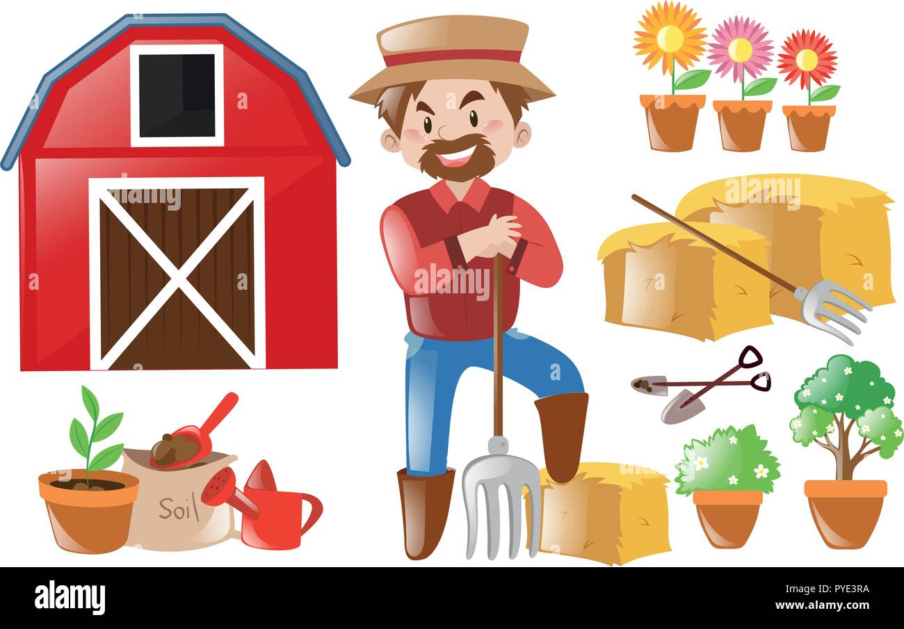 Farming path Stock Vector Images - Alamy