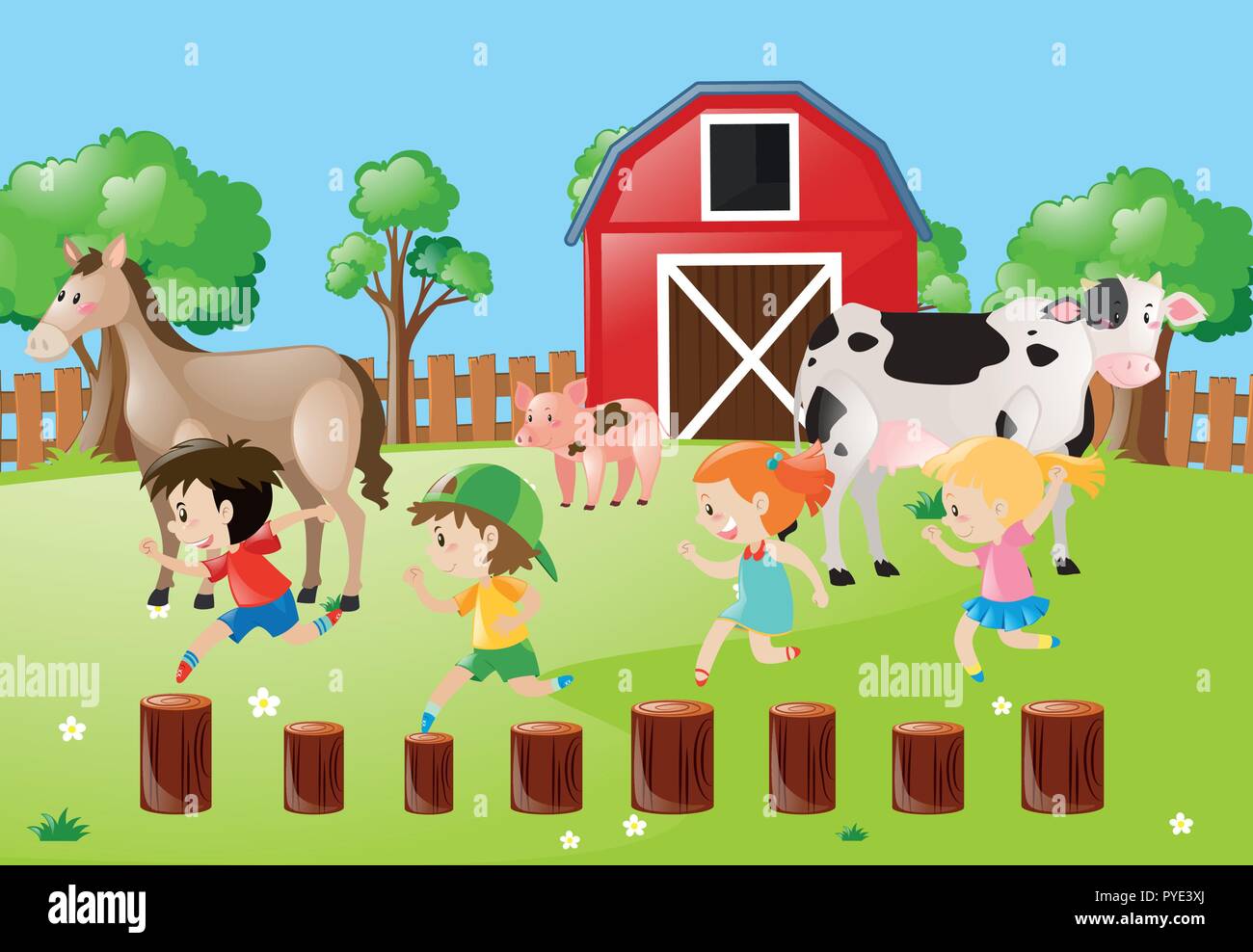 Kid Farmer Clipart