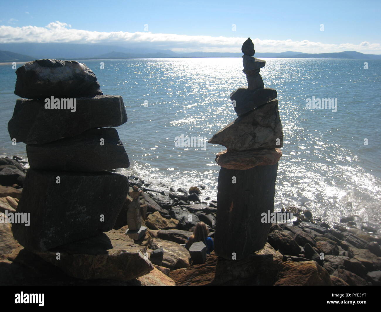 Rock Stack Sculptures, Port Douglas, Queensland, Australia Stock Photo ...