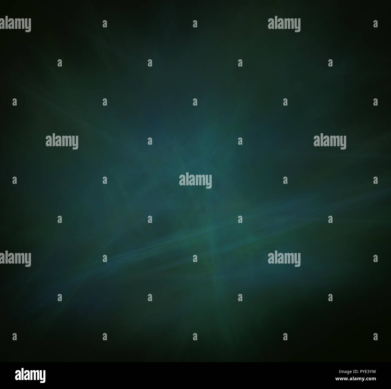 Green blue abstract fractal texture on black background. Fantasy ...