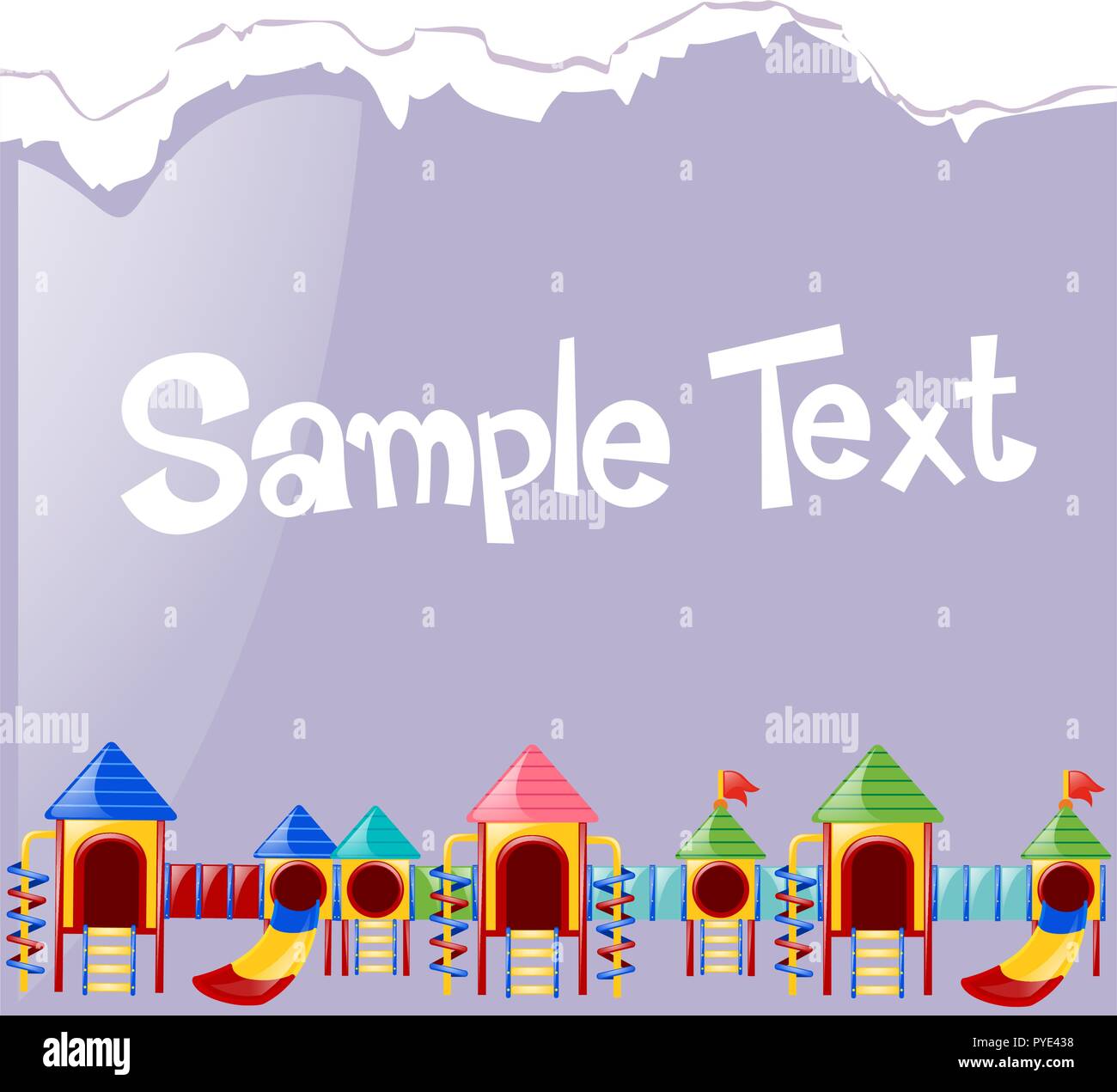 Paper design with playground illustration Stock Vector Image & Art - Alamy