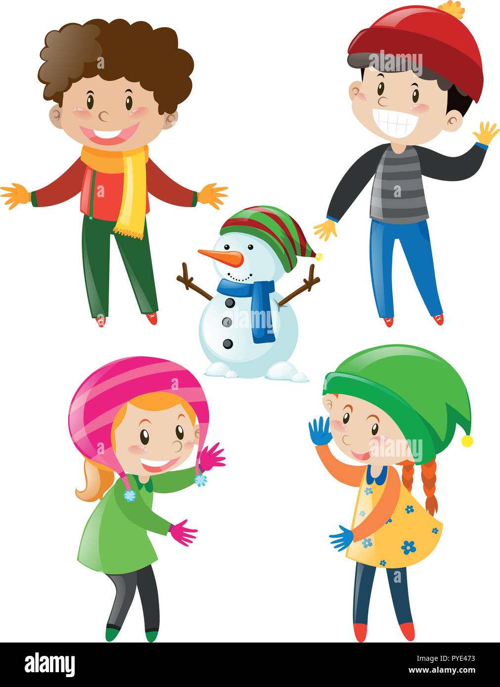 Group young boys playing in Cut Out Stock Images & Pictures - Alamy