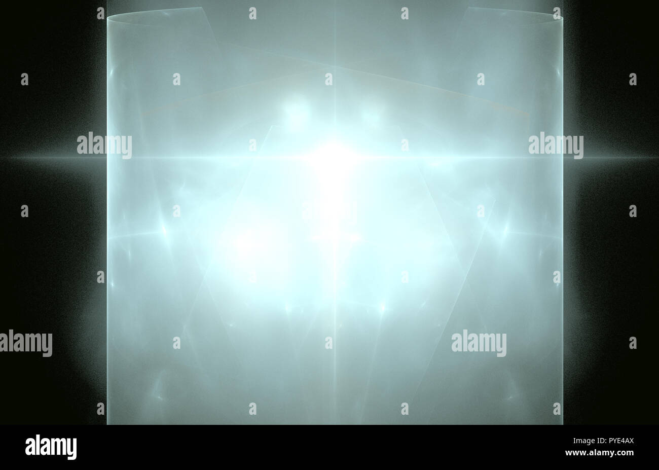 Light blue fractal glow. Fantasy fractal texture. Digital art. 3D ...