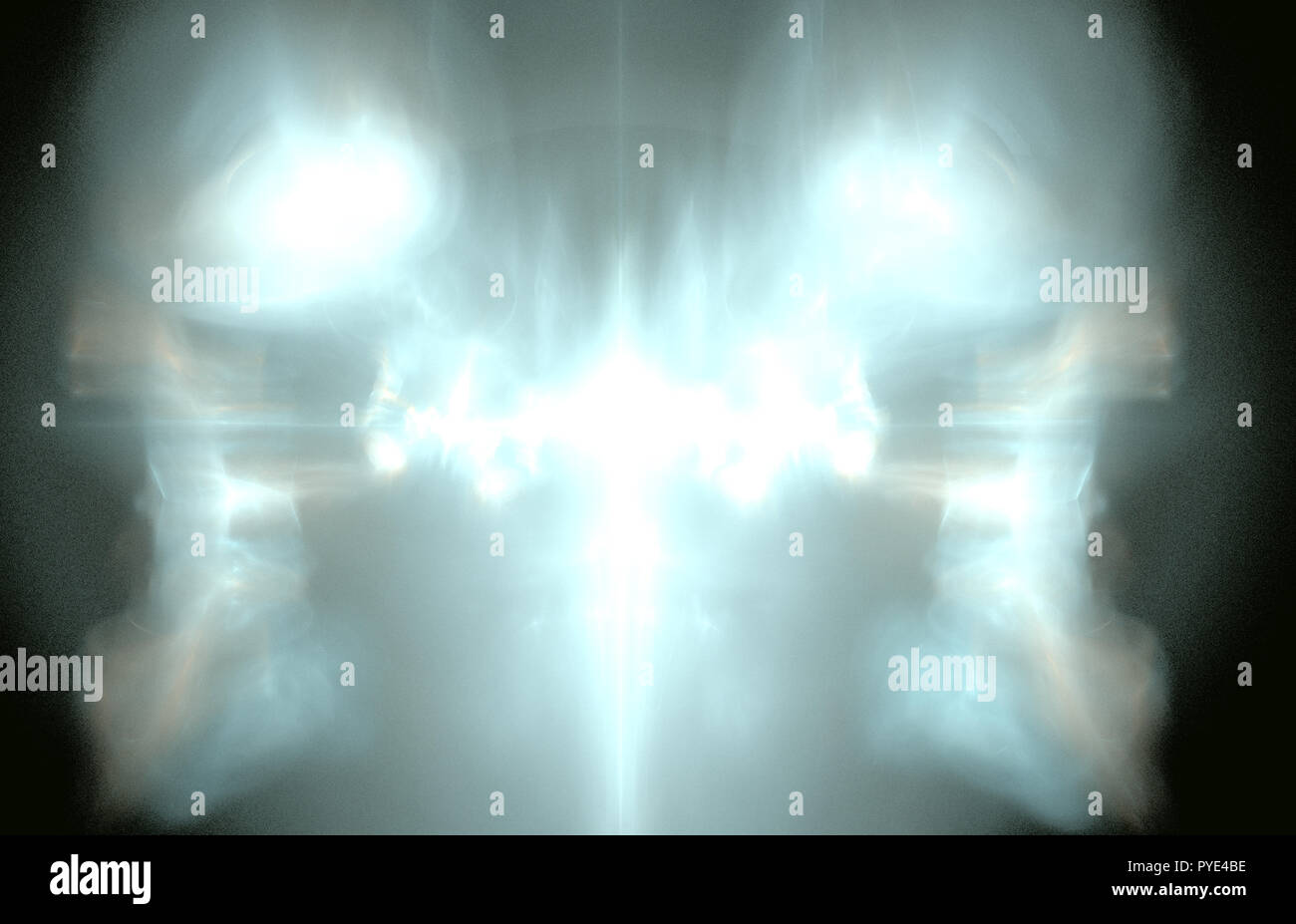 Light blue fractal glow. Fantasy fractal texture. Digital art. 3D ...