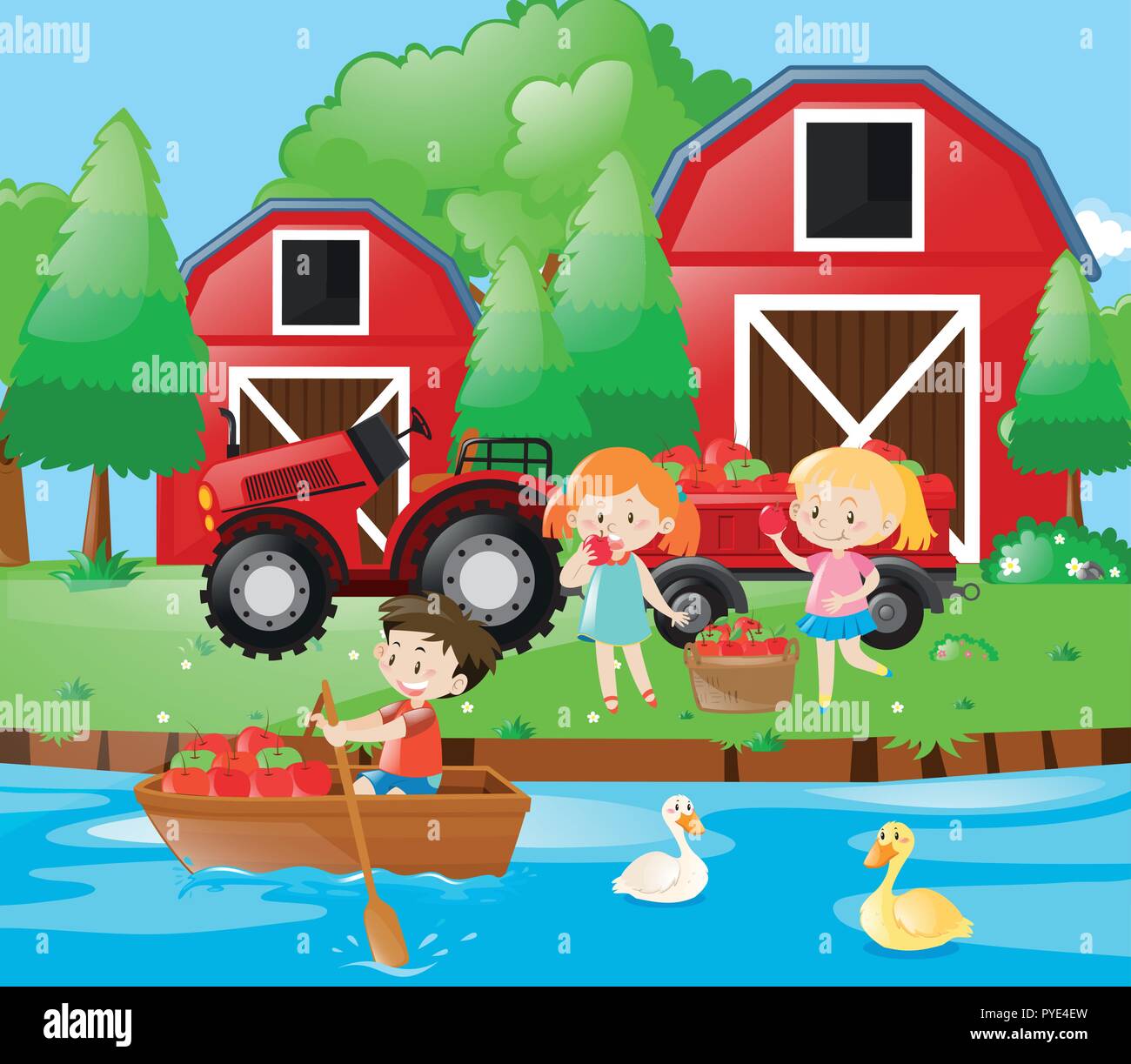 Three field agriculture Stock Vector Images - Alamy