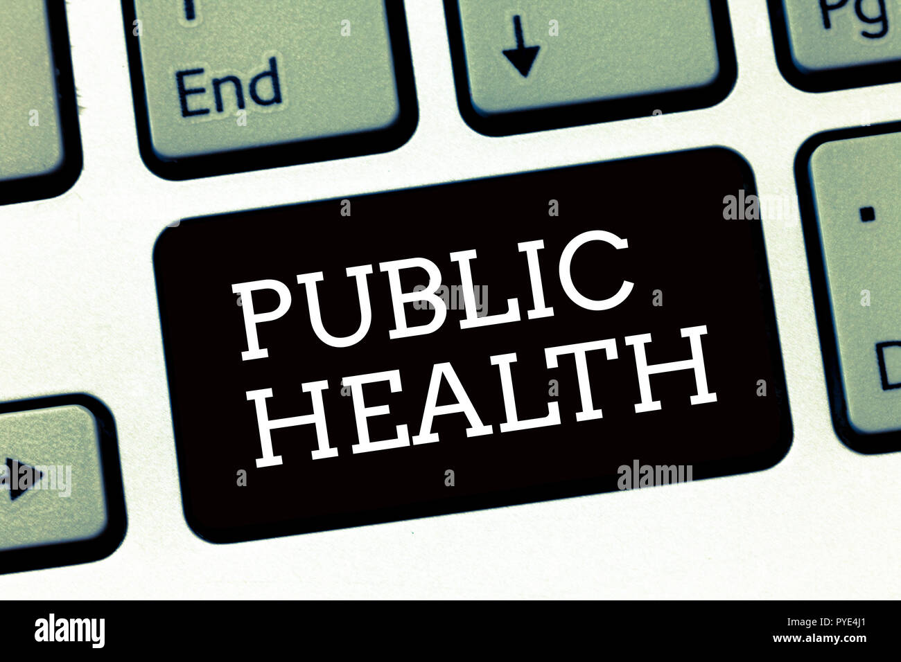Handwriting text writing Public Health. Concept meaning Promoting ...