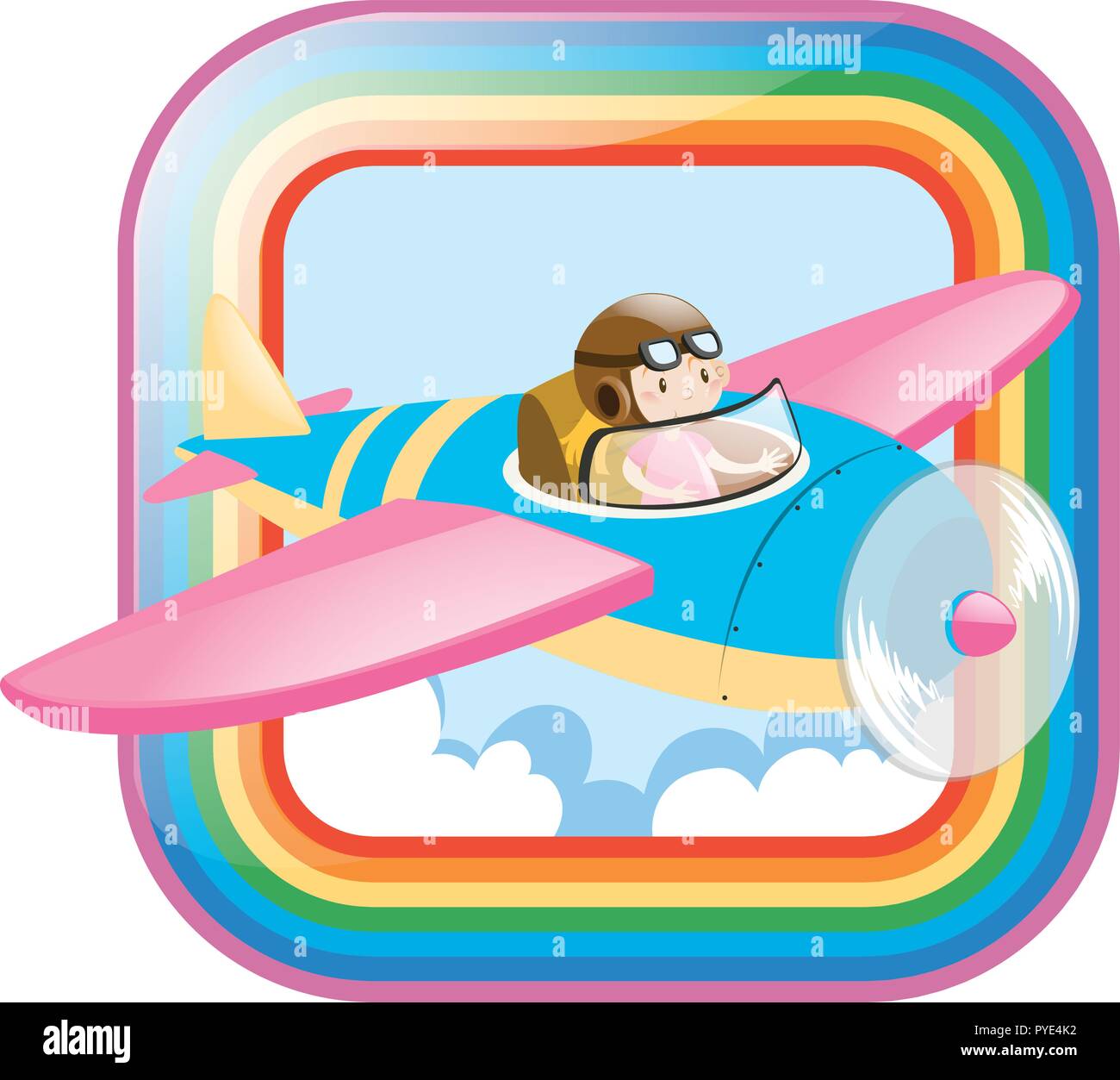 Pilot wings white background Stock Vector Images - Alamy